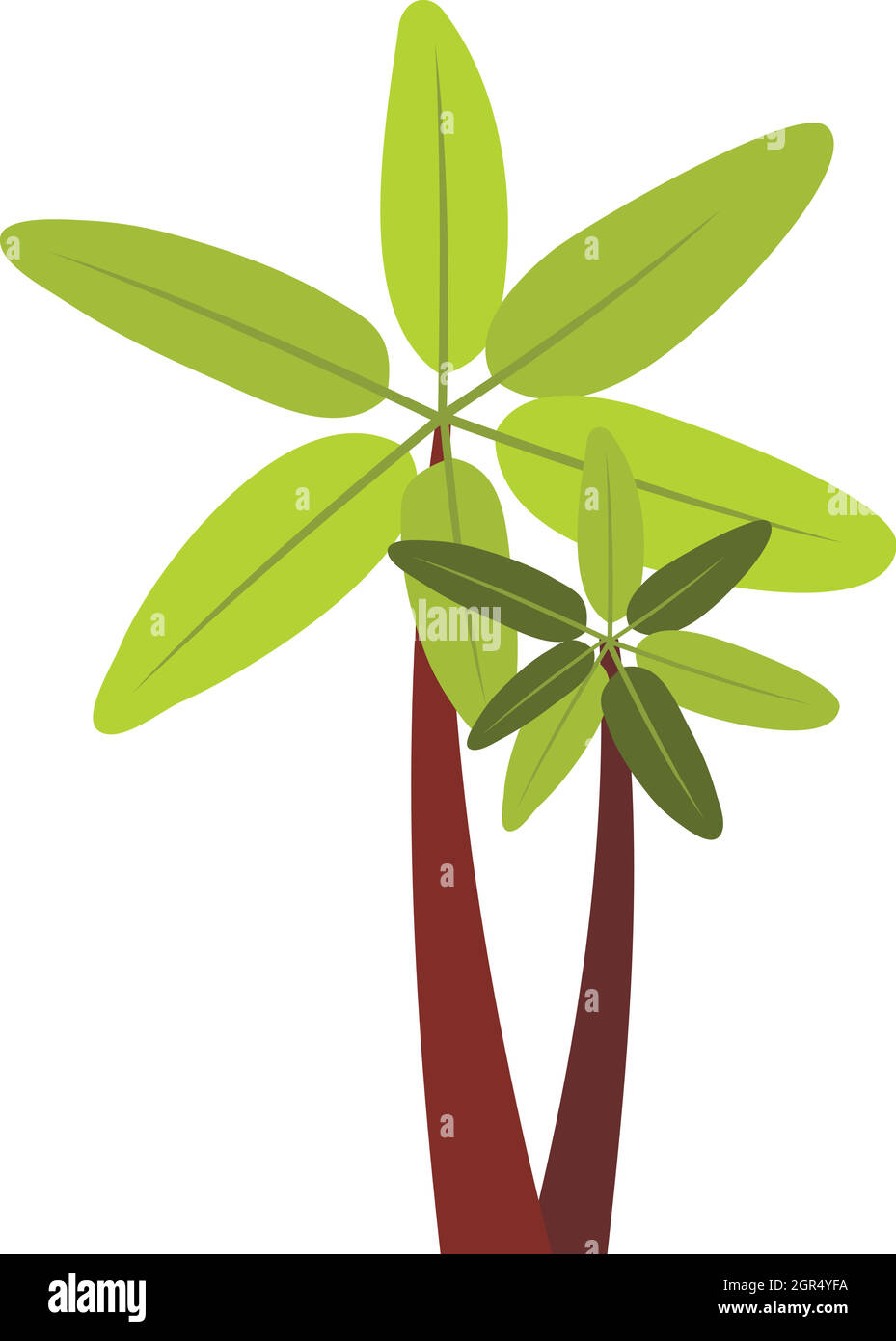 Two palm trees icon, flat style Stock Vector Image & Art - Alamy