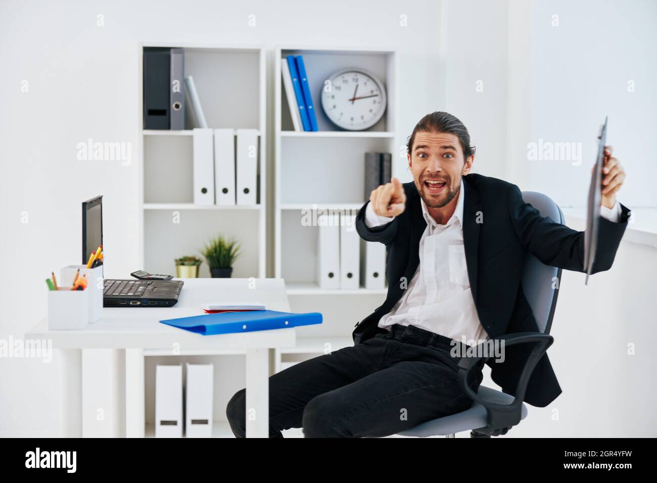 businessmen workflow in the office documents emotions Lifestyle Stock ...