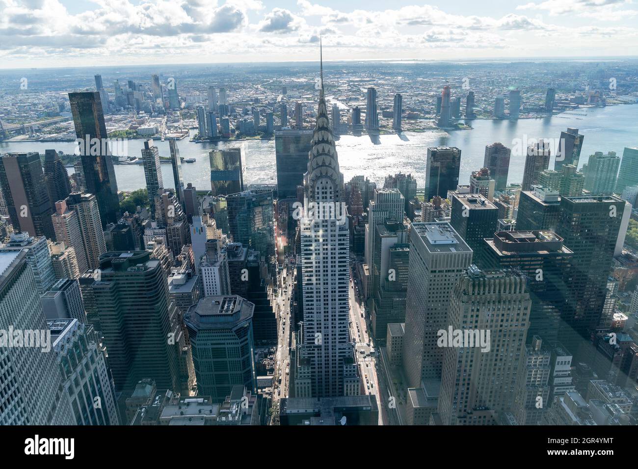View of the city from observation deck Summit built on top of One ...