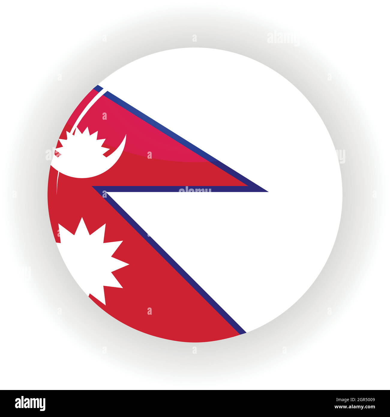 Nepal icon circle Stock Vector Image & Art - Alamy