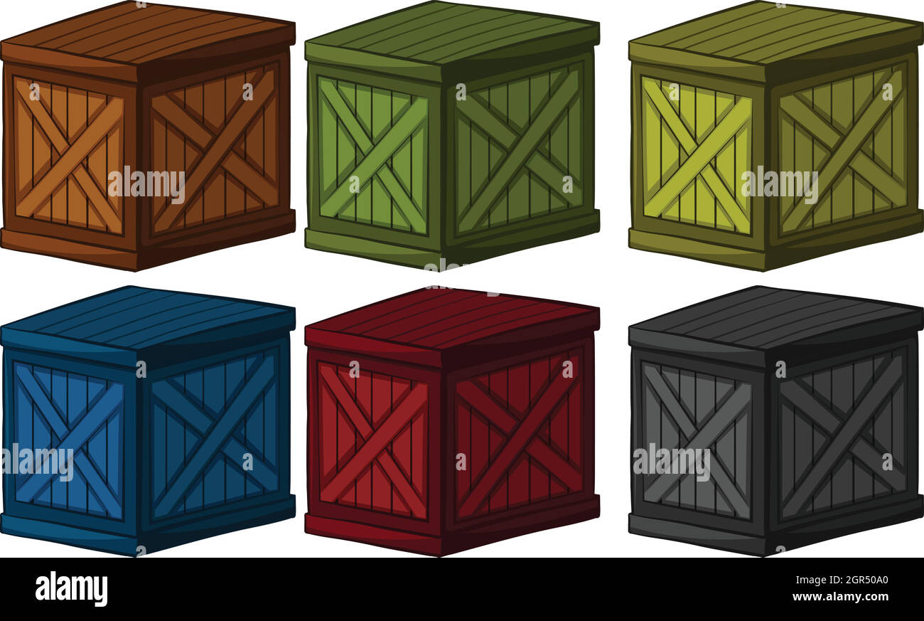 Yellow red square wooden Cut Out Stock Images & Pictures - Alamy