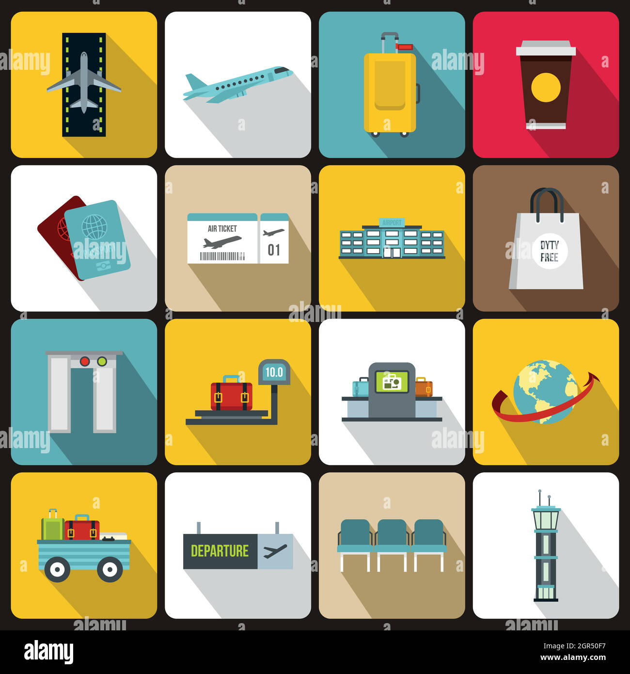 Boarding air flight airport terminal Stock Vector Images - Alamy