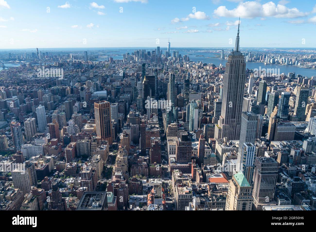 View of the city from observation deck Summit built on top of One ...