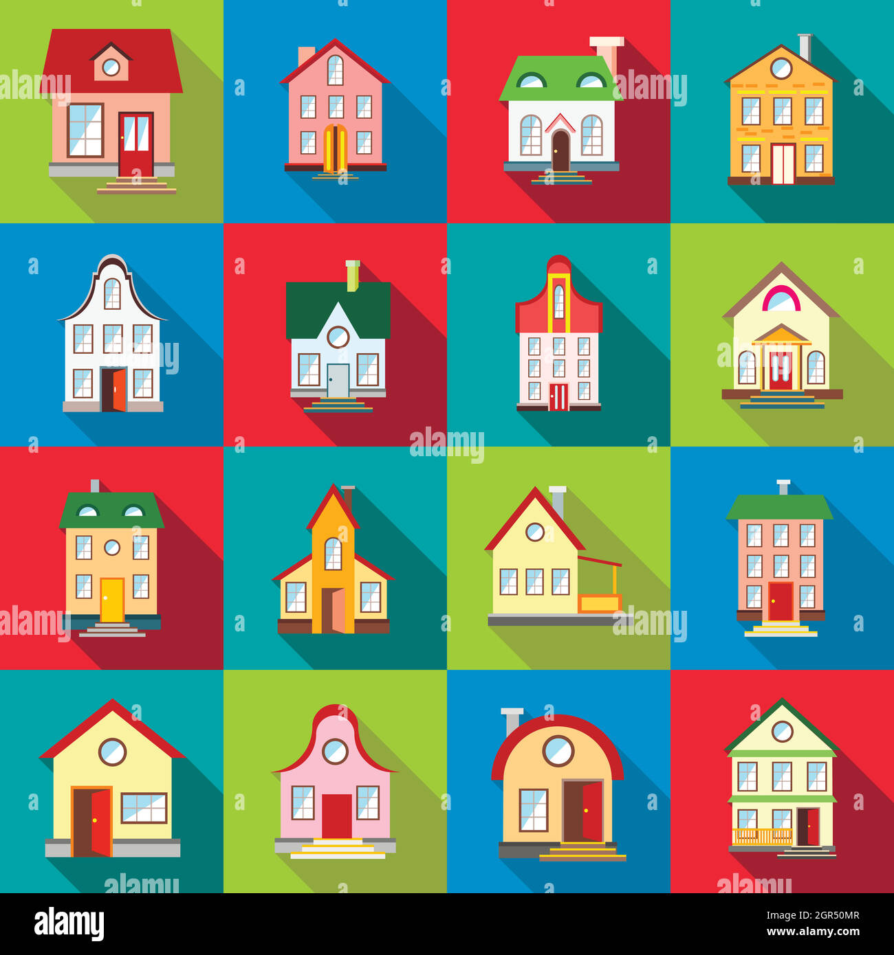 Nice house architecture design Stock Vector Images - Alamy