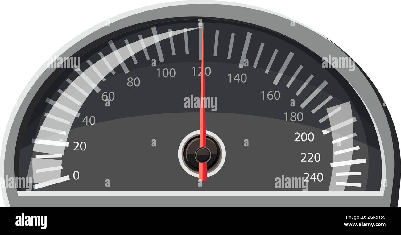 Speedometer 120 km in hour icon, cartoon style Stock Vector Image & Art ...