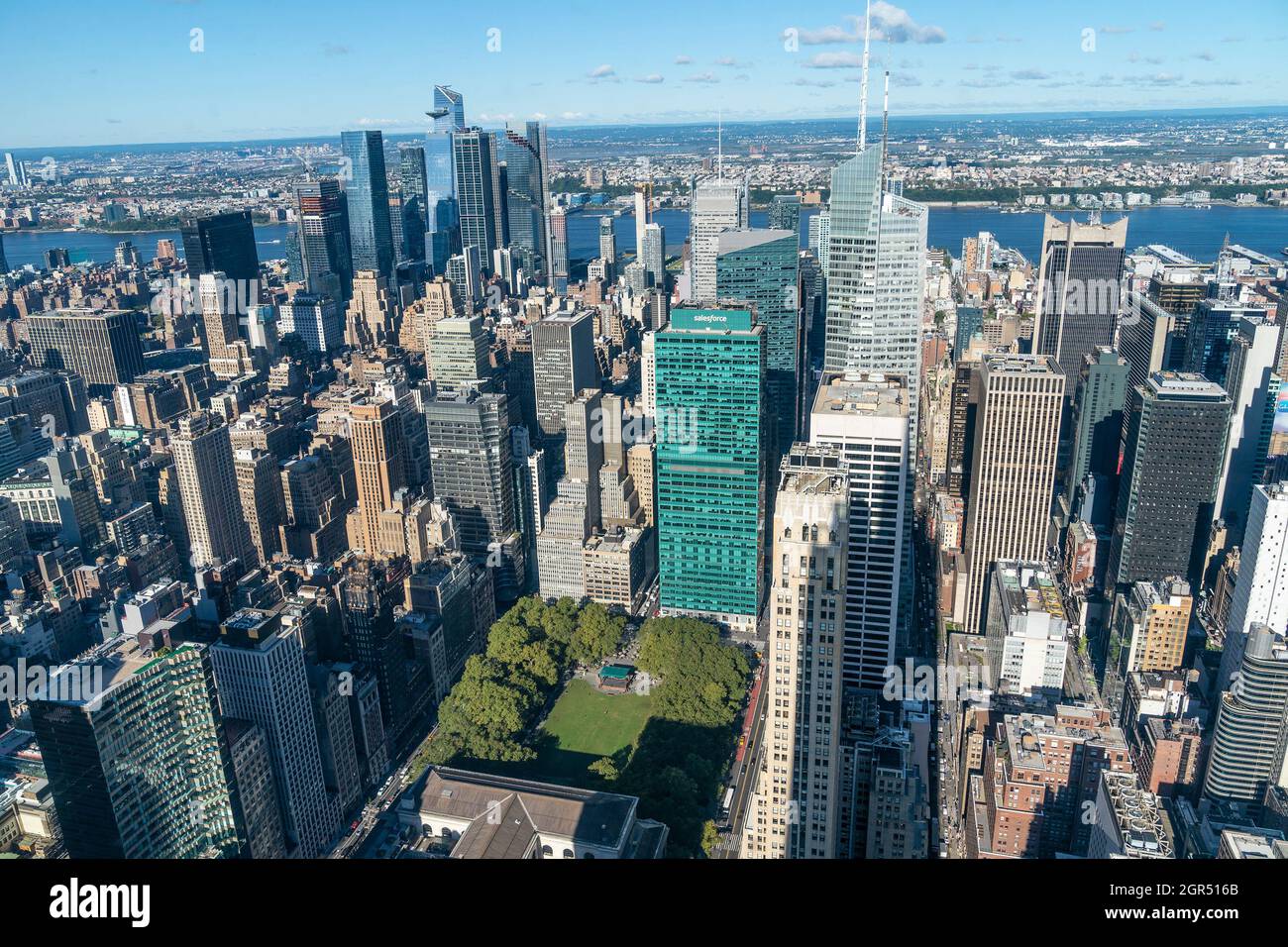View of the city from observation deck Summit built on top of One ...