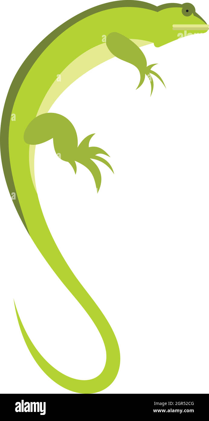 Lizard icon in flat style Stock Vector Image & Art - Alamy
