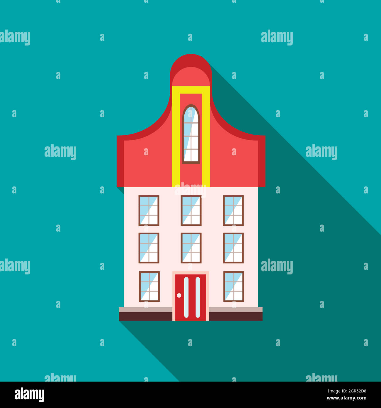 Vintage building view Stock Vector Images - Alamy