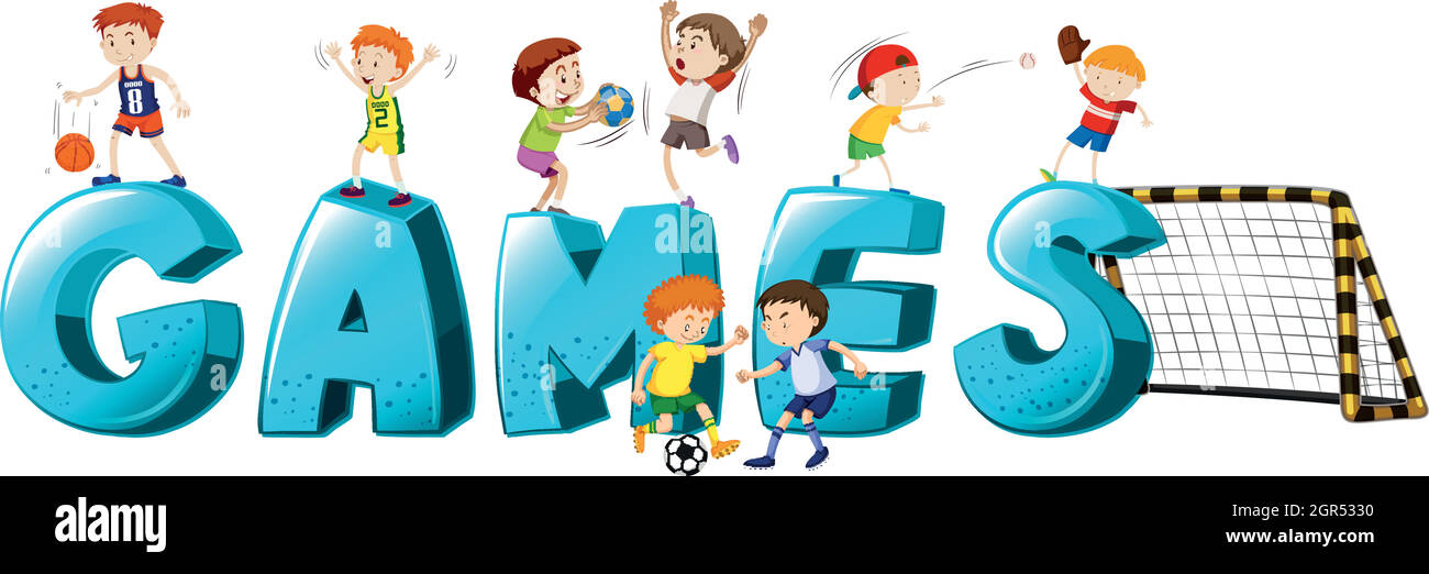 Font design for word games Stock Vector Image & Art - Alamy