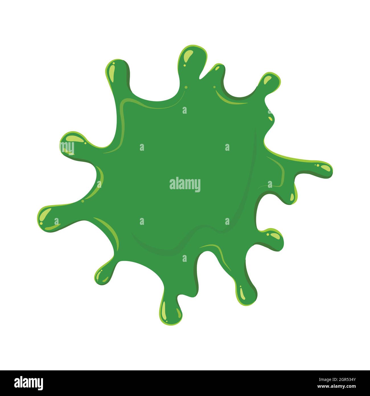 Slime blot isolated on white background Stock Vector Image & Art - Alamy