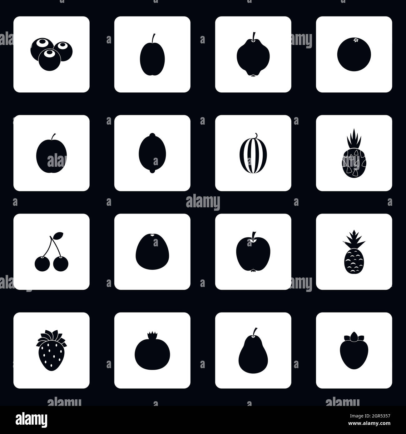 Set citrus tropical fruits Stock Vector Images - Alamy