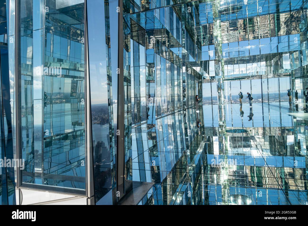 New York, NY - September 30, 2021: View of the interior of observation ...