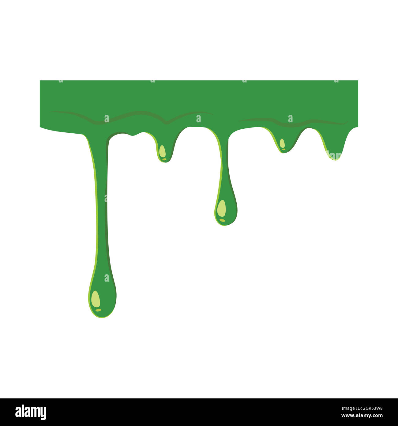 Oozing slime isolated on white background Stock Vector Image & Art - Alamy