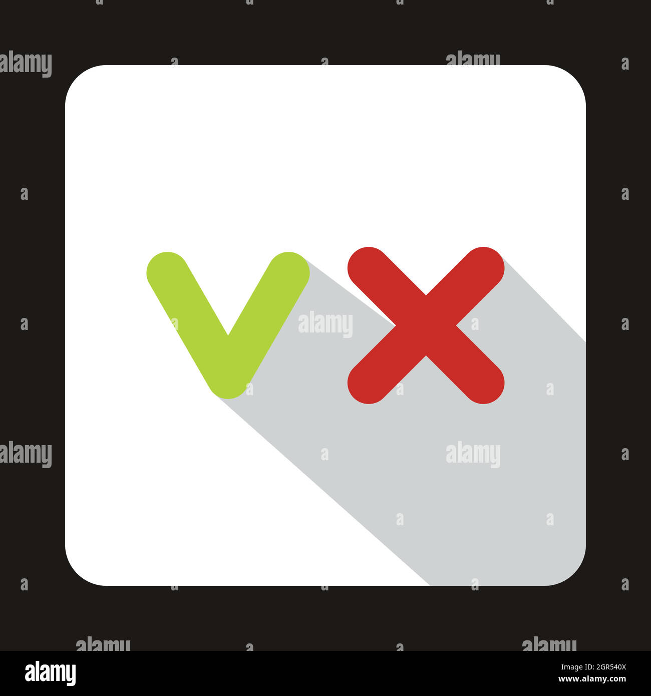 Green tick symbol Stock Vector Images - Alamy