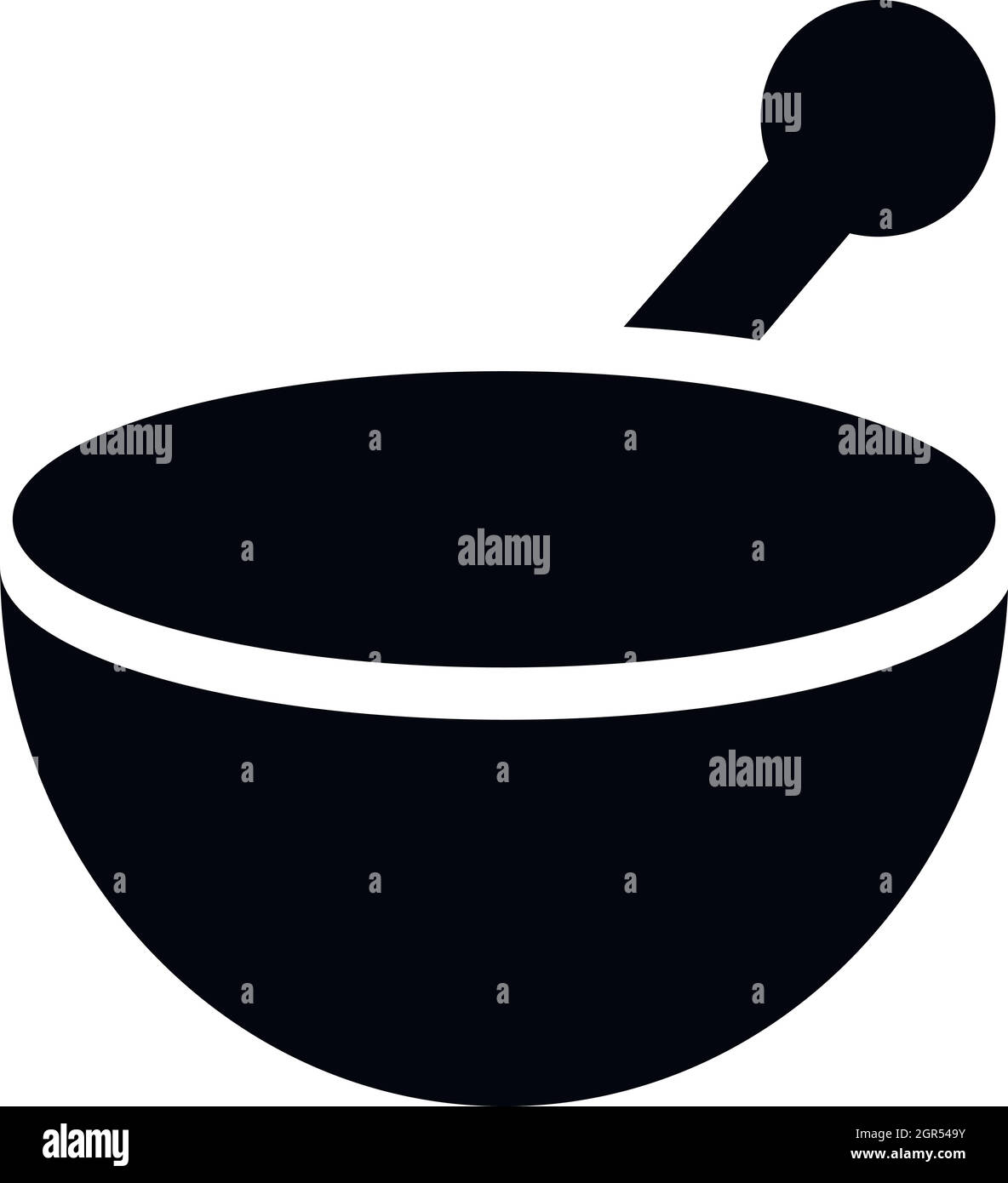 Mortar stone Stock Vector Images - Alamy