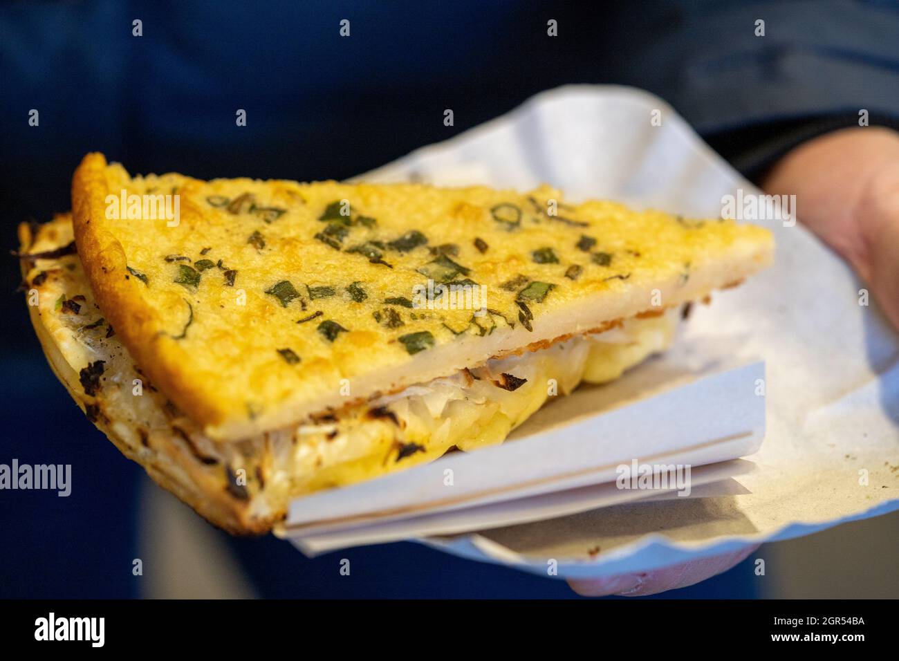A closeup shot of omelette Stock Photo - Alamy