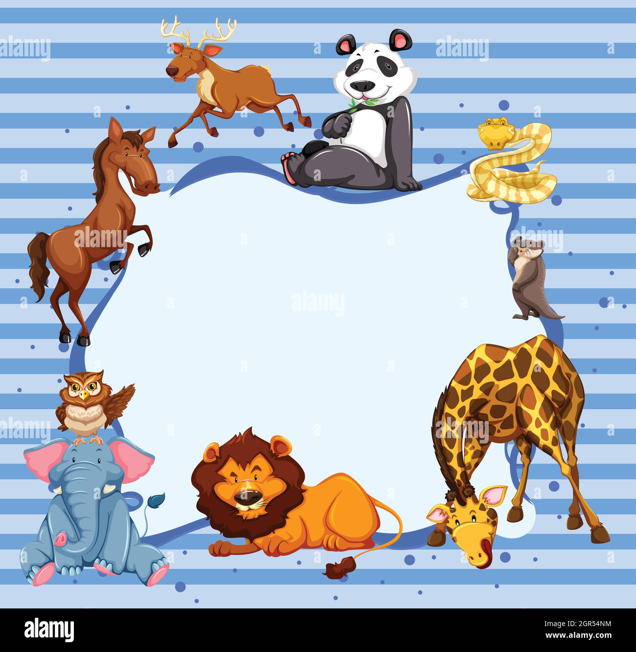 Striped pattern animals Stock Vector Images - Alamy