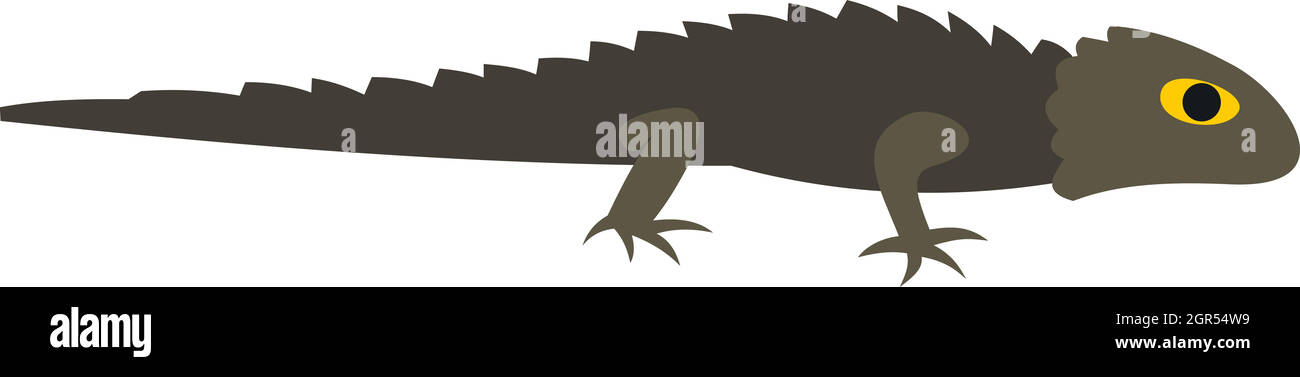 Salamander icon in flat style Stock Vector Image & Art - Alamy