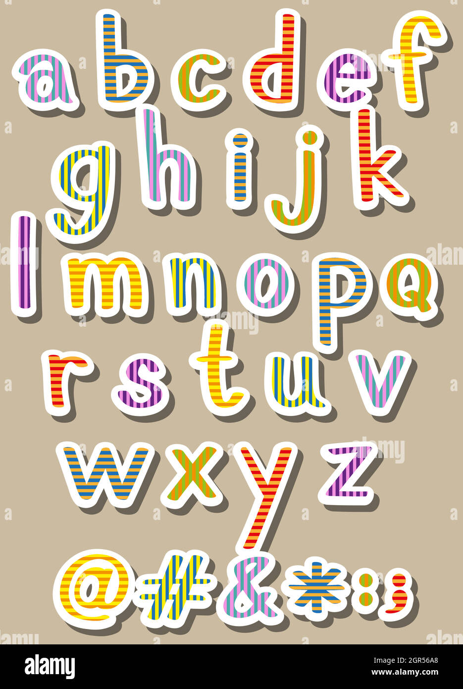 Stylish alphabets hi-res stock photography and images - Alamy