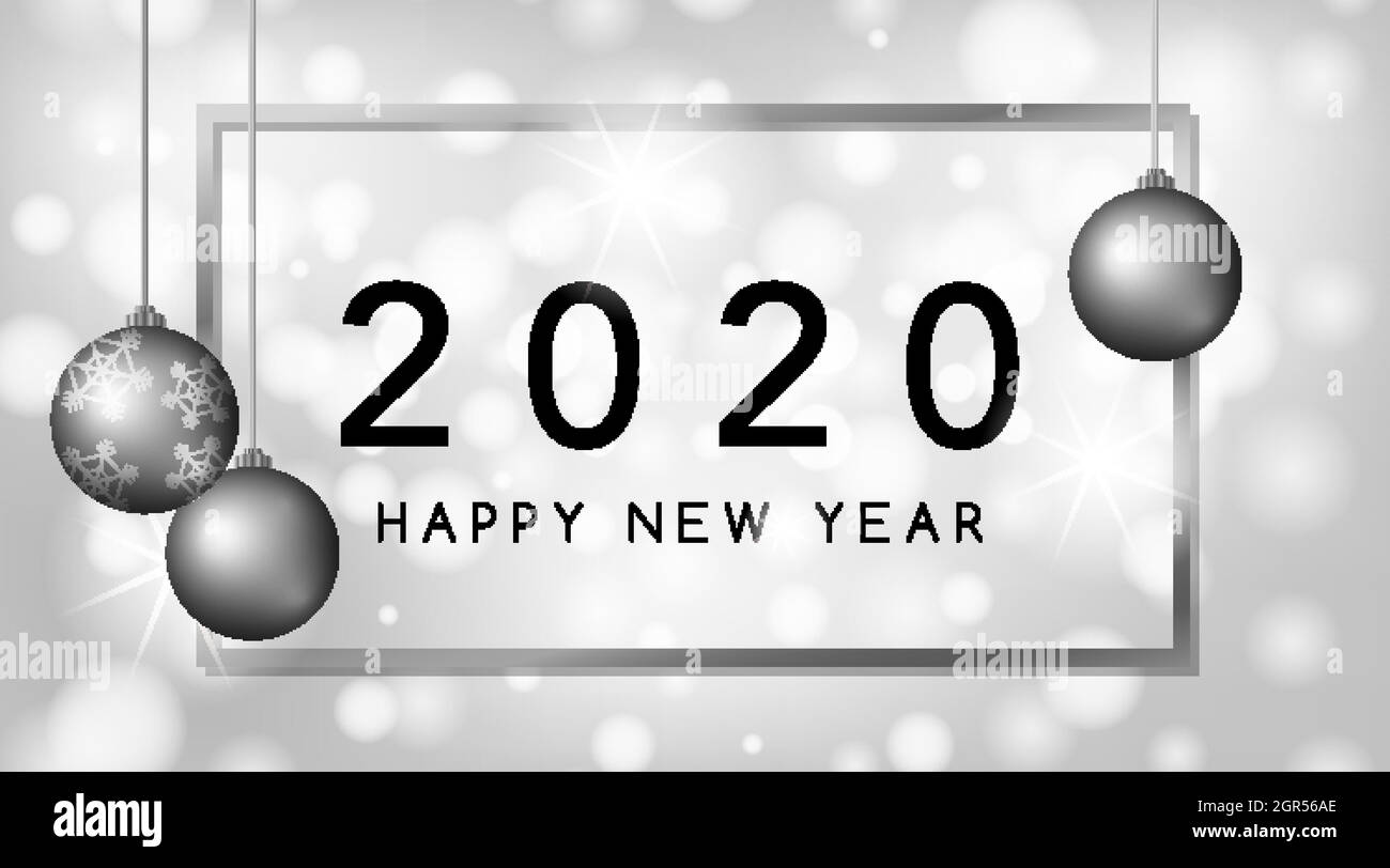 Happy new year background design for 2020 Stock Vector Image & Art - Alamy