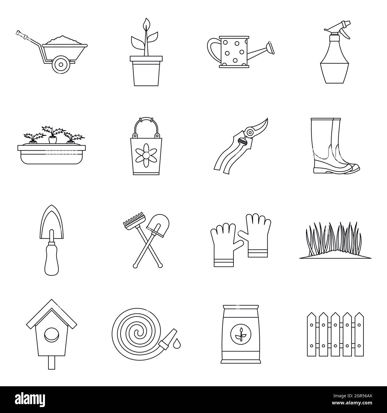 Gardening icons set, outline style Stock Vector Image & Art - Alamy Gardening icons set, outline style Stock Vector Image & Art - Alamy