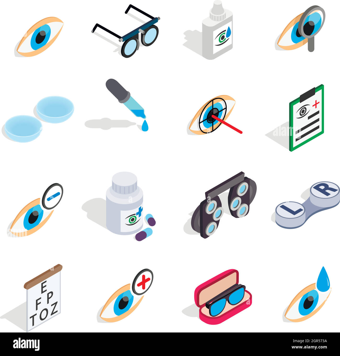 Optometry icons hi-res stock photography and images - Alamy