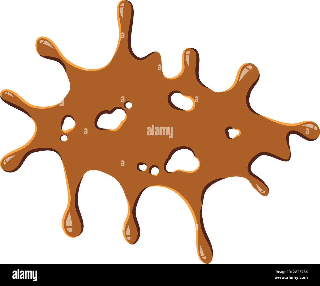 Big caramel stain icon Stock Vector Image & Art - Alamy