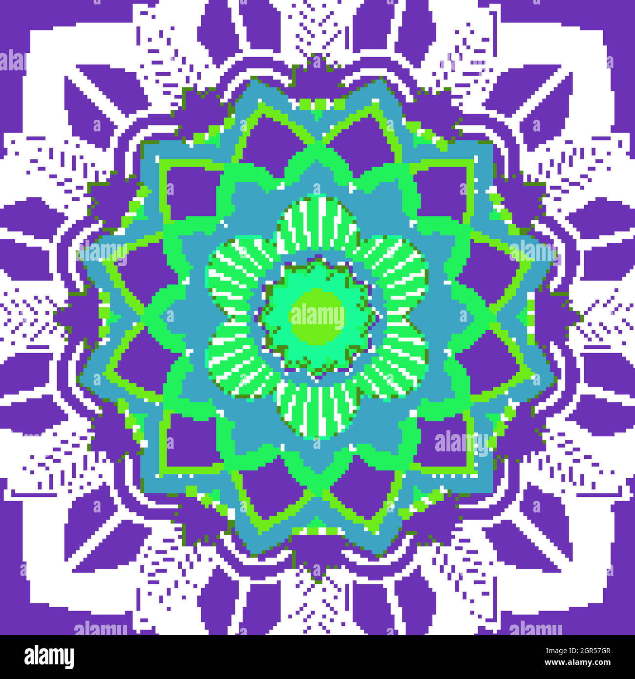 Mandala patterns on purple background Stock Vector Image & Art - Alamy