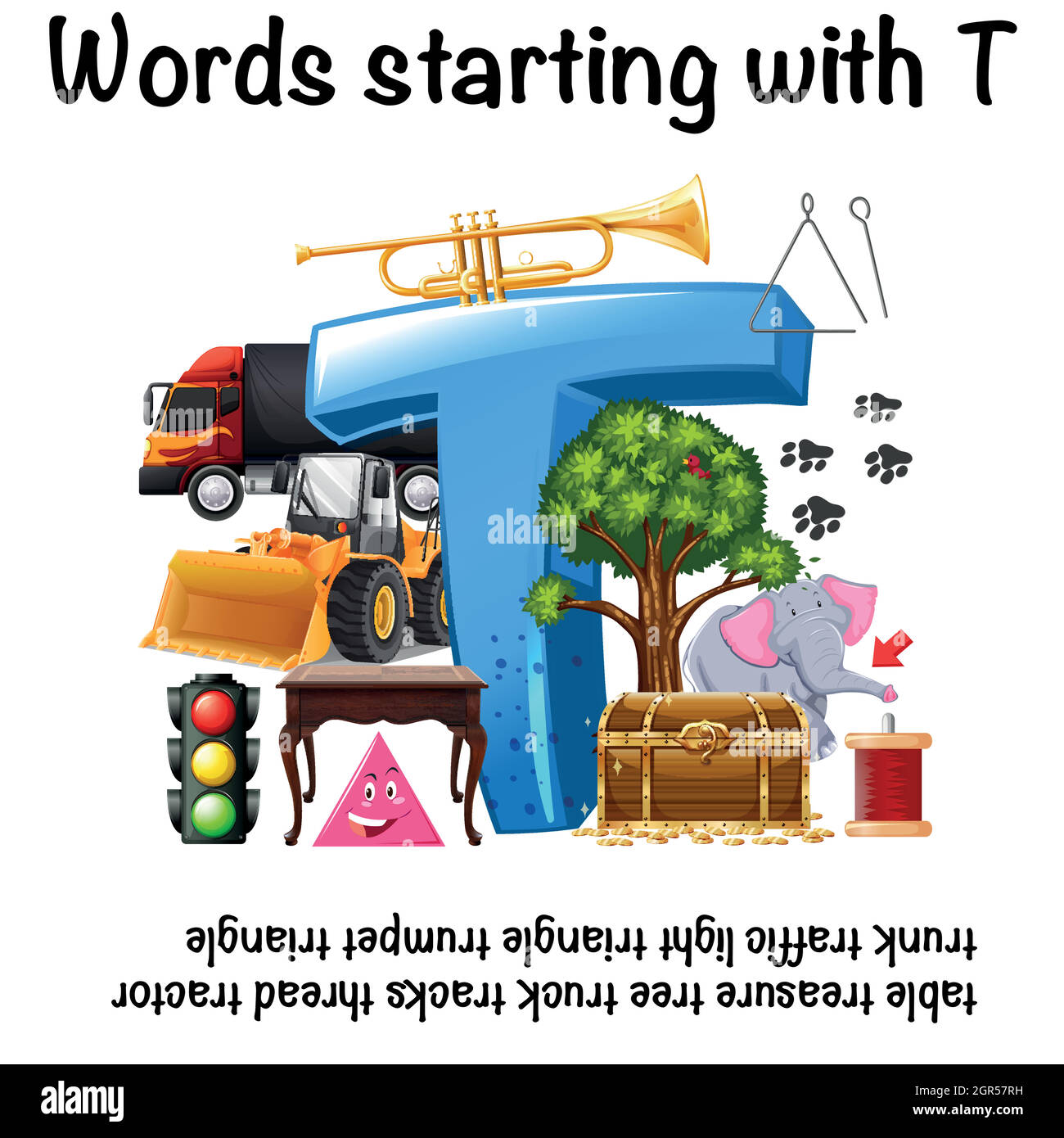 Words Starting with Letter T Stock Vector Image & Art - Alamy