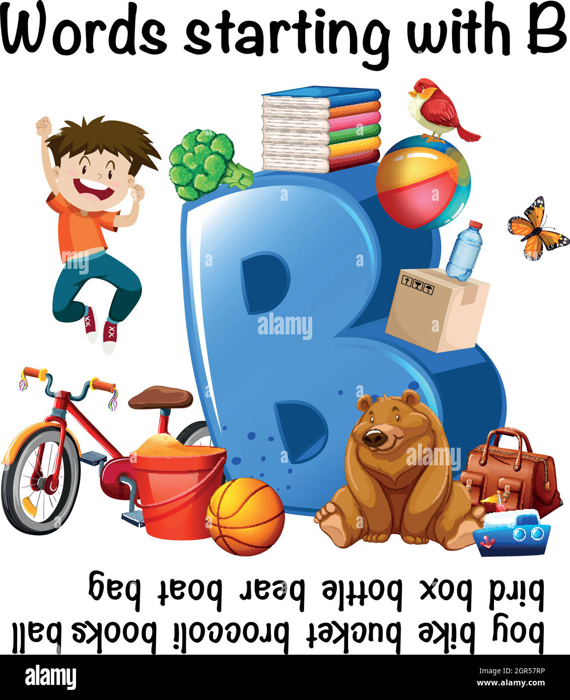 Worksheet design for words starting with B Stock Vector Image & Art - Alamy