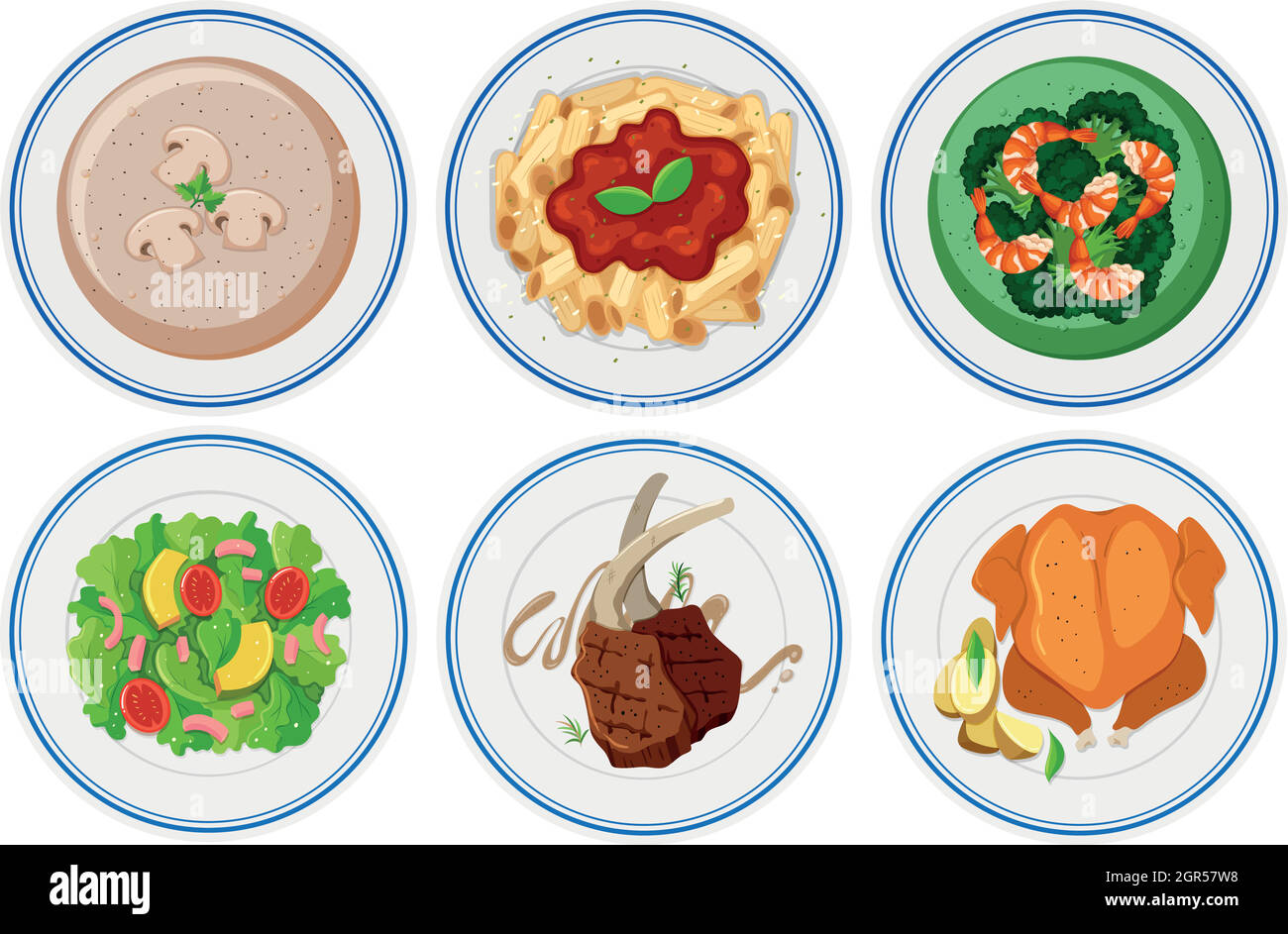 Isolated object food dish Stock Vector Images - Alamy