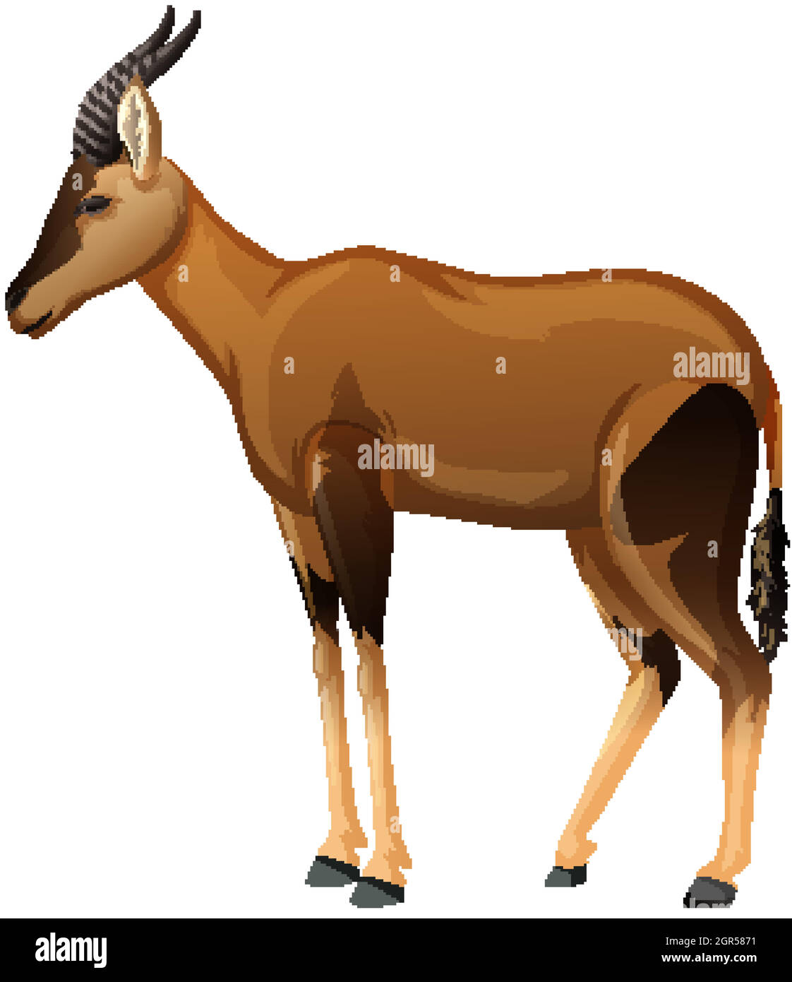 Topi antelope Stock Vector Images - Alamy