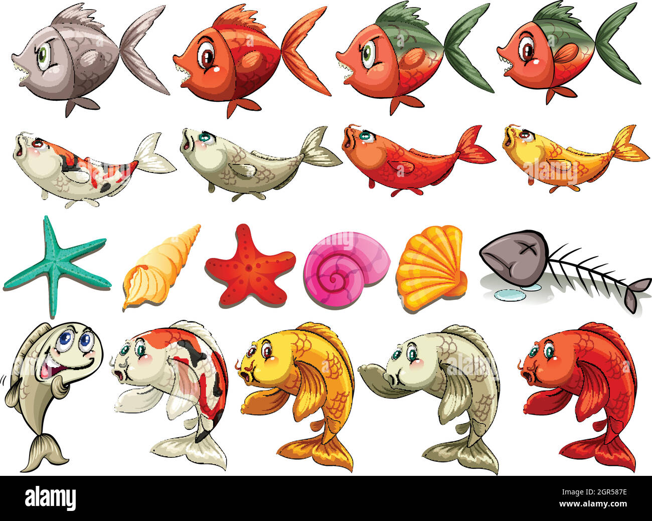 Sea creatures drawing hi-res stock photography and images - Alamy