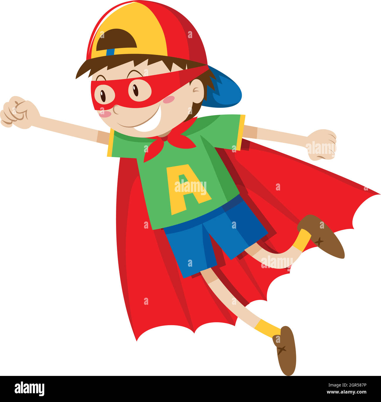 Superhero costume child Stock Vector Images - Alamy