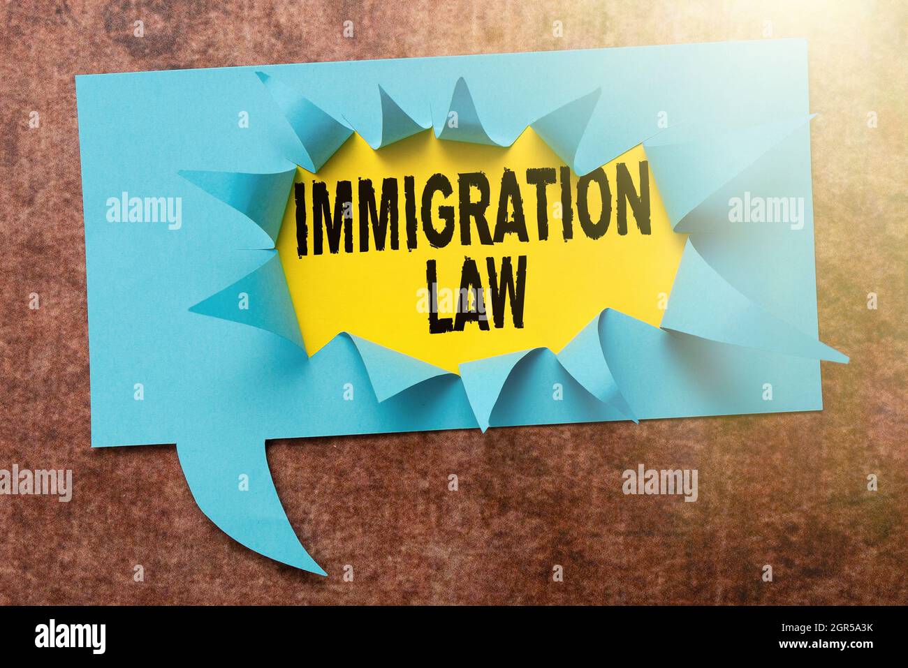 Text showing inspiration Immigration Law. Concept meaning national ...