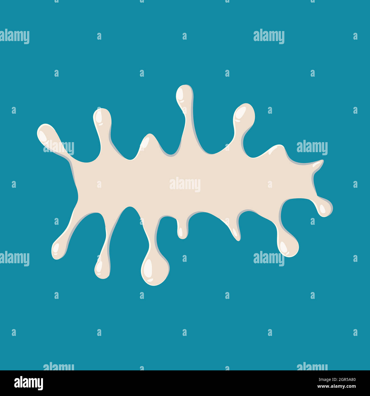 Puddle of white liquid Stock Vector Images - Alamy