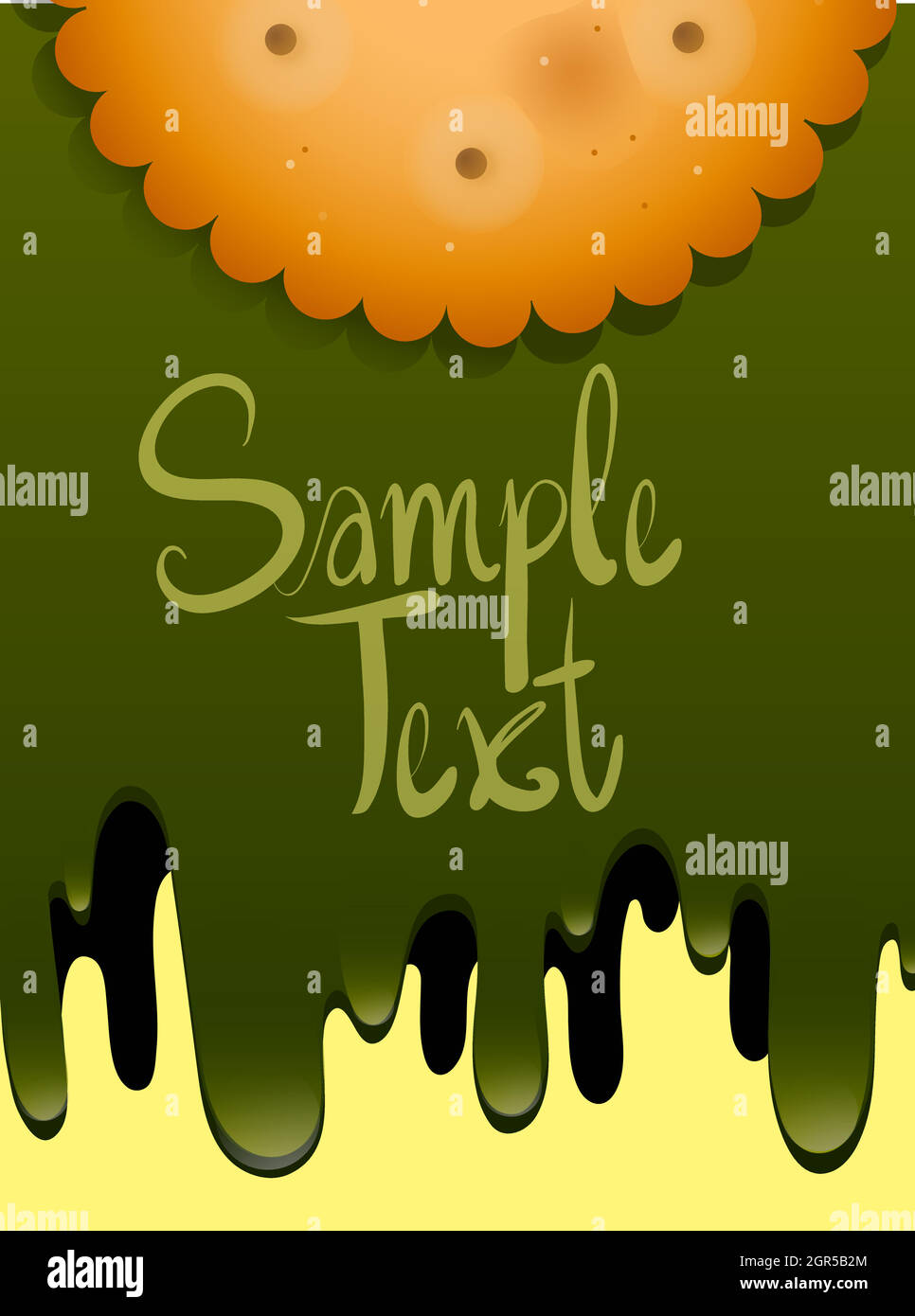 Paper design with cookie and green background Stock Vector Image & Art ...