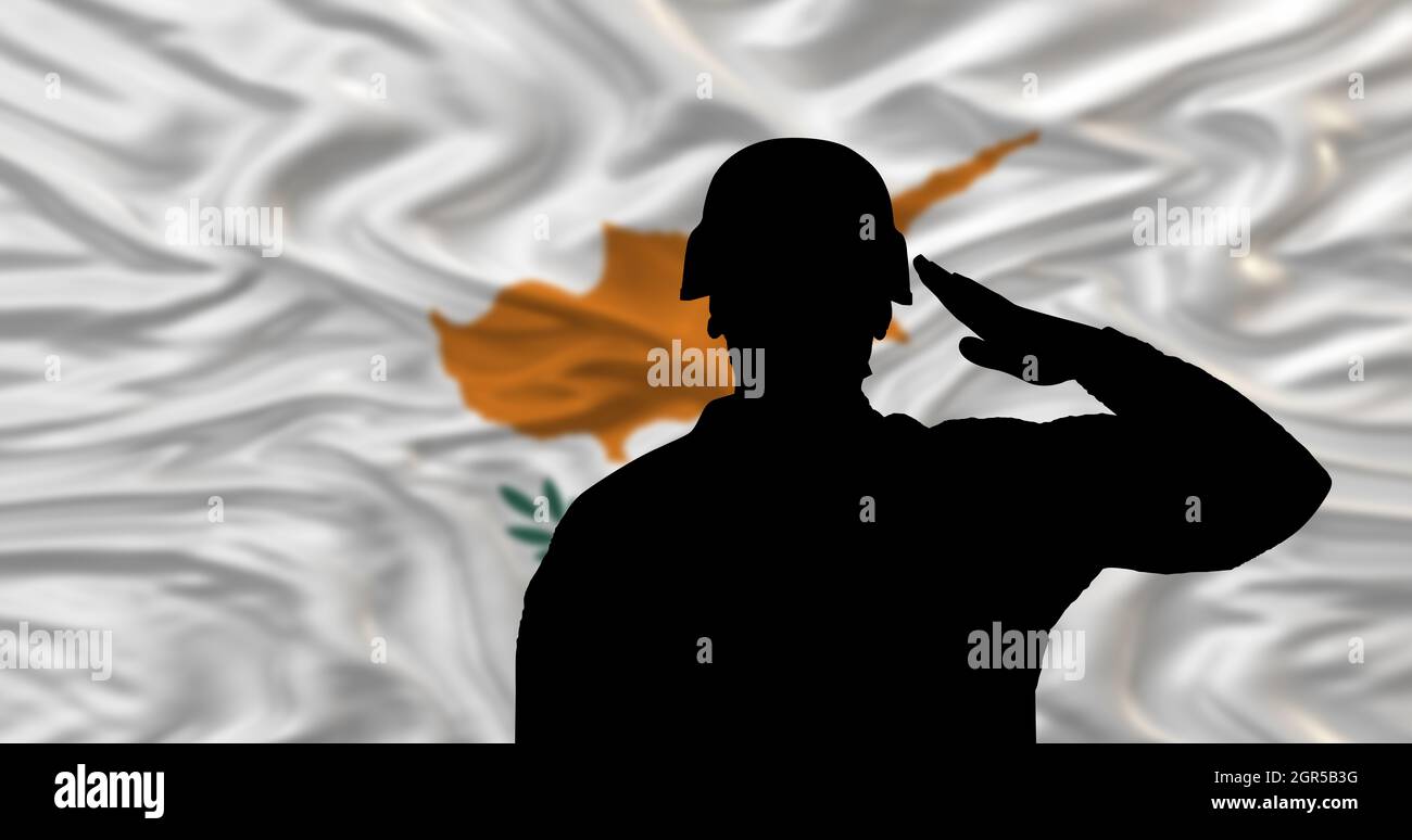 cyprus flags and military concept Stock Photo - Alamy