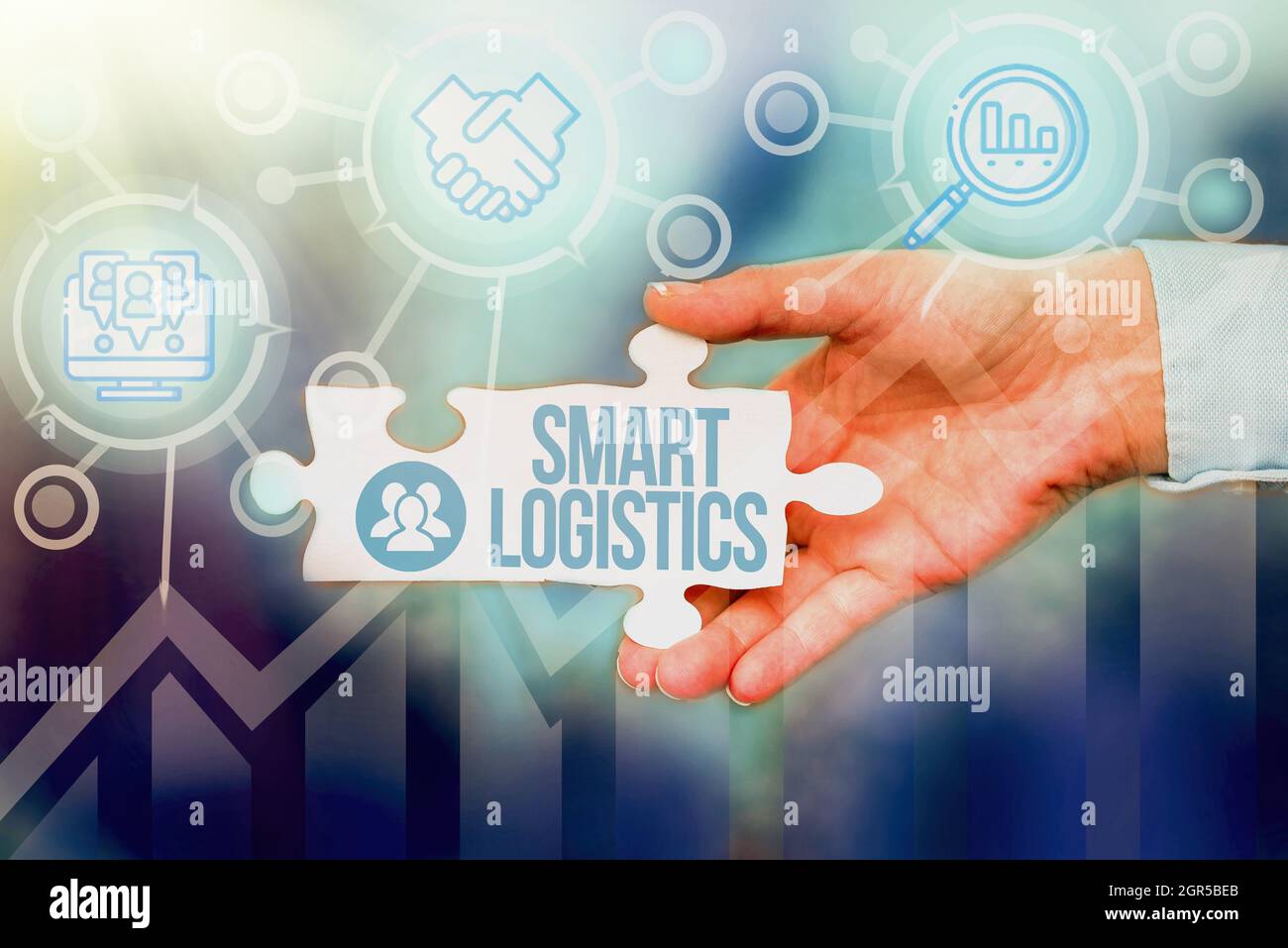 Text showing inspiration Smart Logistics. Business idea integration of ...