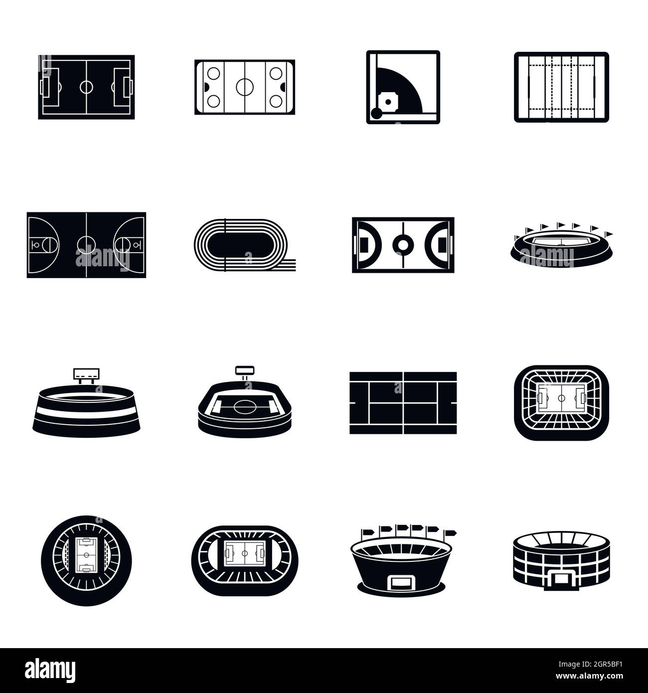Stadium map illustration Cut Out Stock Images & Pictures - Alamy