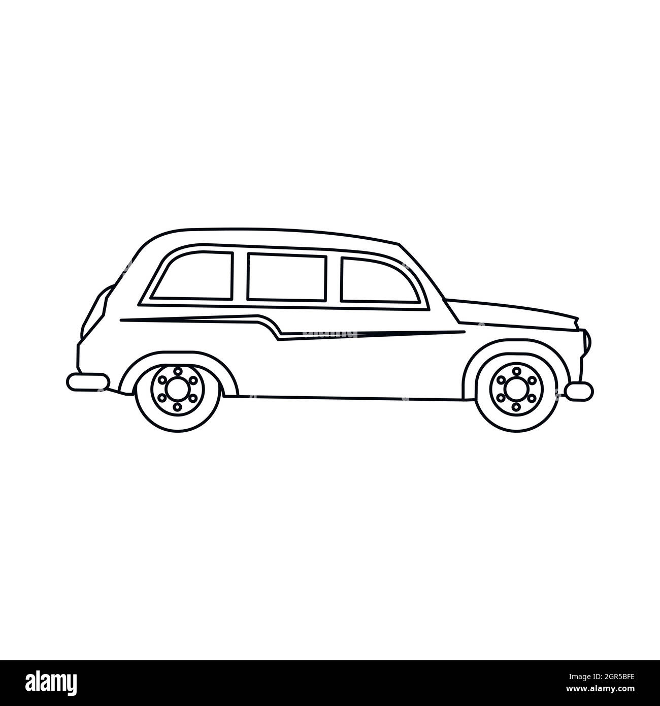 Car symbol outline hi-res stock photography and images - Alamy