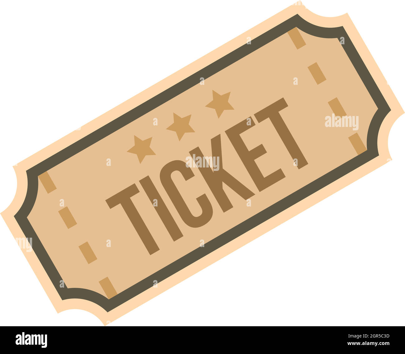 Retro paper ticket hi-res stock photography and images - Alamy