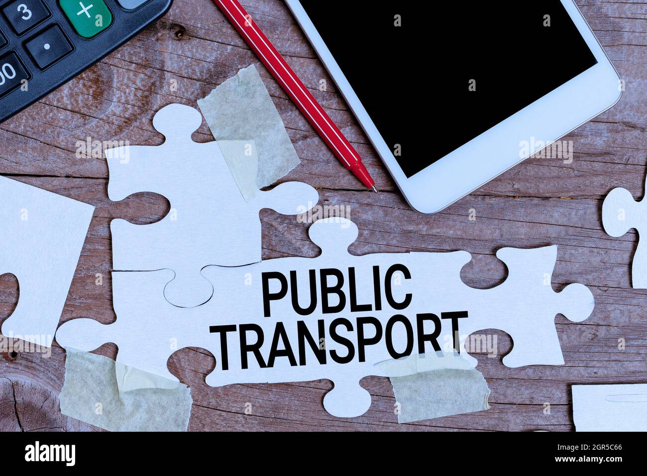 Sign displaying Public Transport. Word for transport of passengers by ...