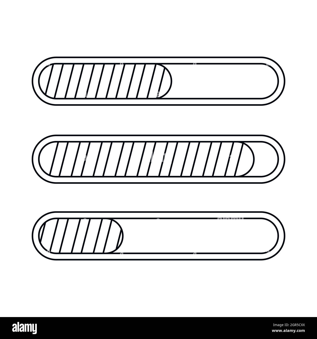 Sign horizontal columns load icon, outline style Stock Vector Image ...