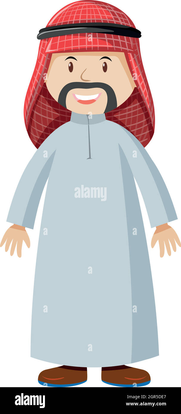 Cartoon arab man in Stock Vector Images - Alamy