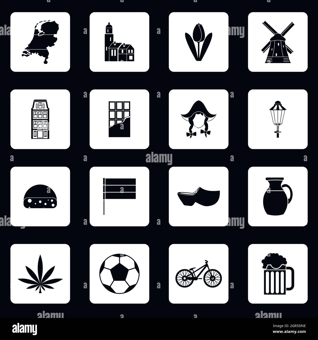 Netherlands icons Stock Vector Images - Alamy