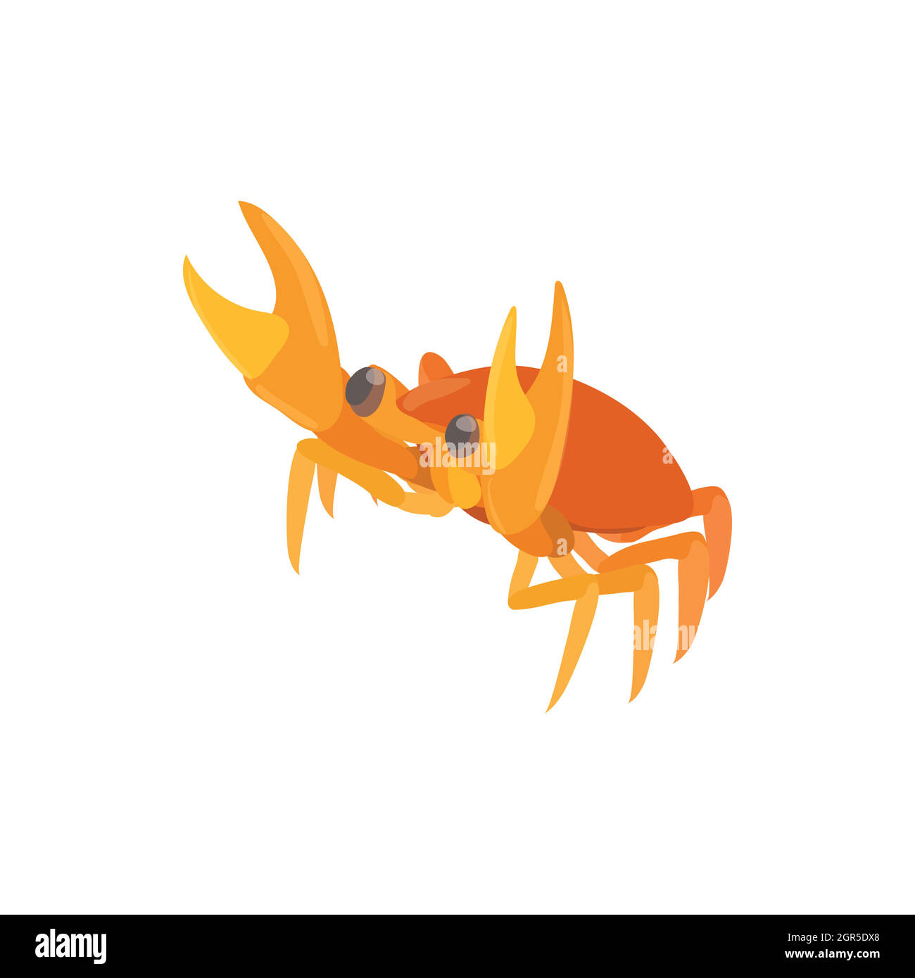 Cartoon crab icon hi-res stock photography and images - Alamy