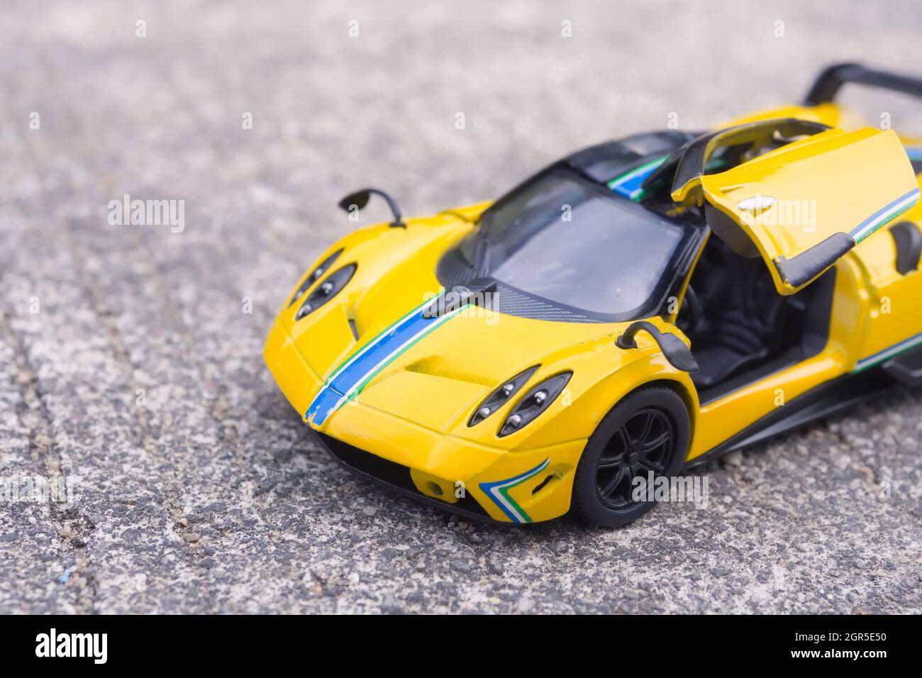Yellow taxi car toy model hi-res stock photography and images - Alamy