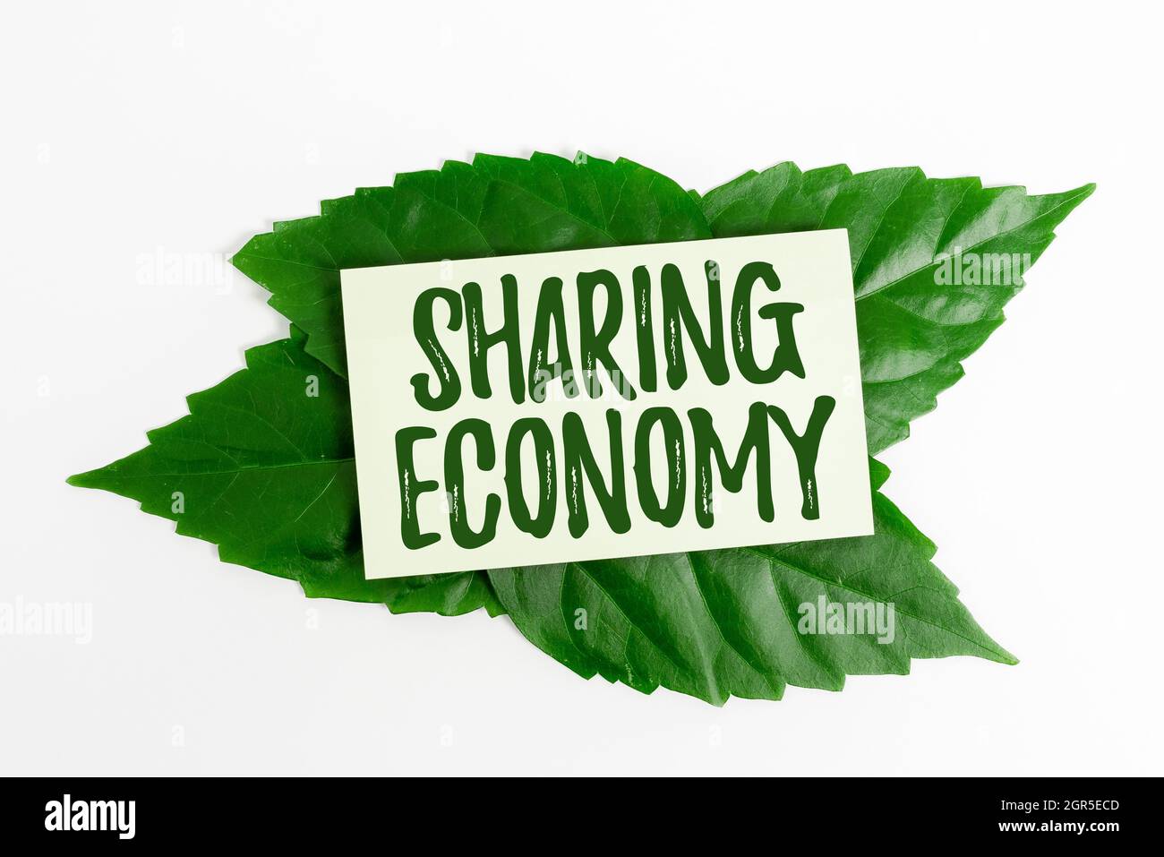 Conceptual display Sharing Economy. Business approach collaborative ...