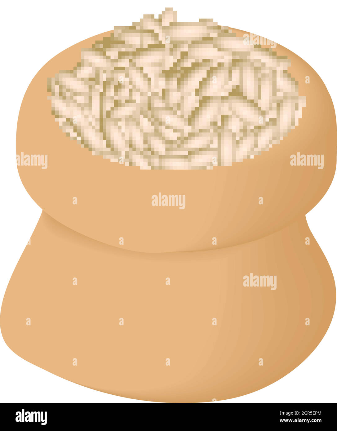 Sack of rice Stock Vector Images - Alamy